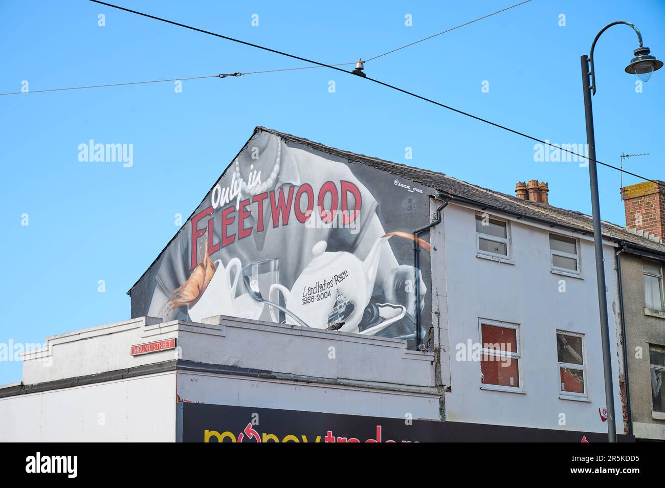 Mural dedicated to the Fleetwood land ladies' race that took place 1956 ...