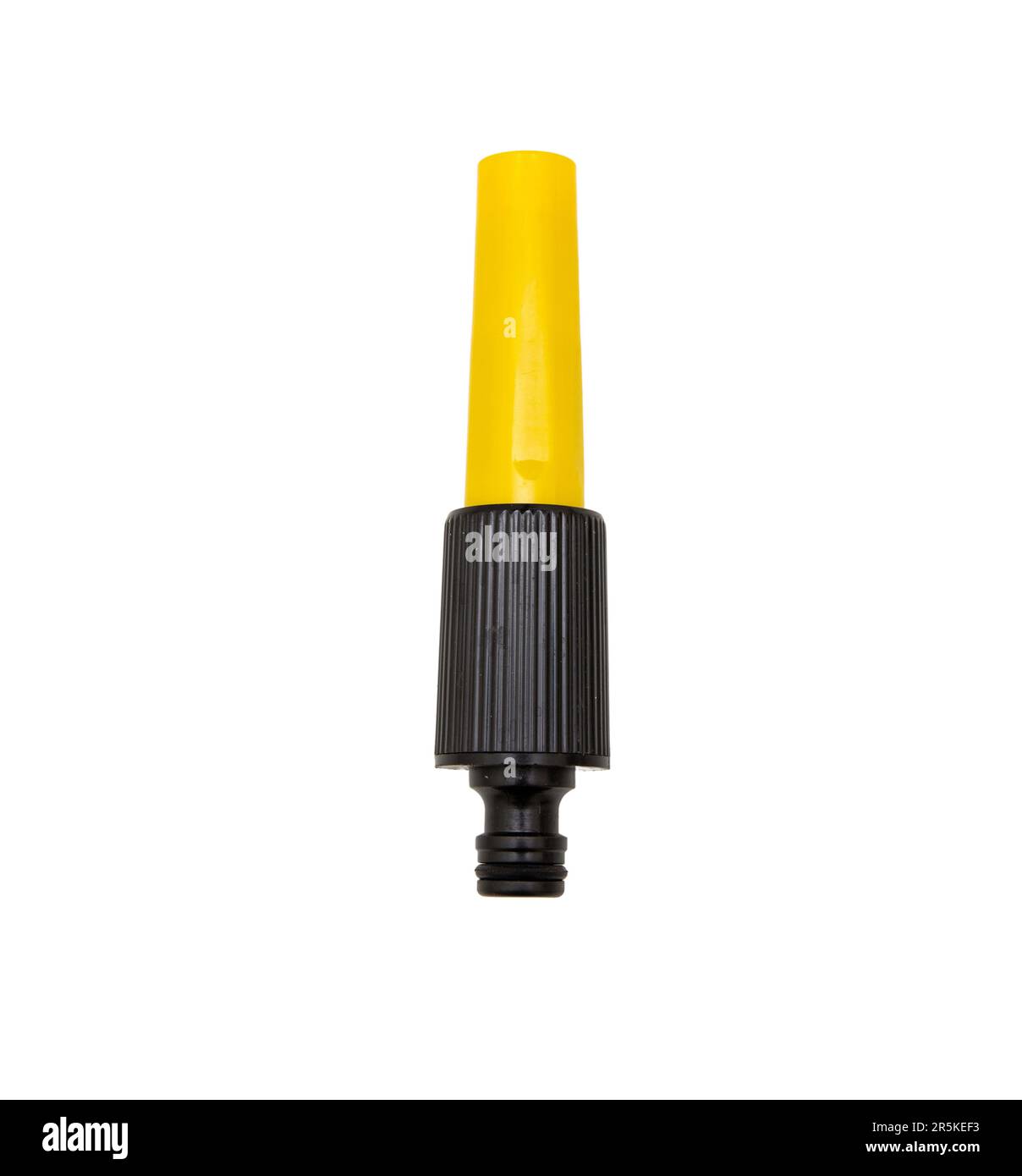 Watering pipe nozzle yellow color isolated on transparent background ...