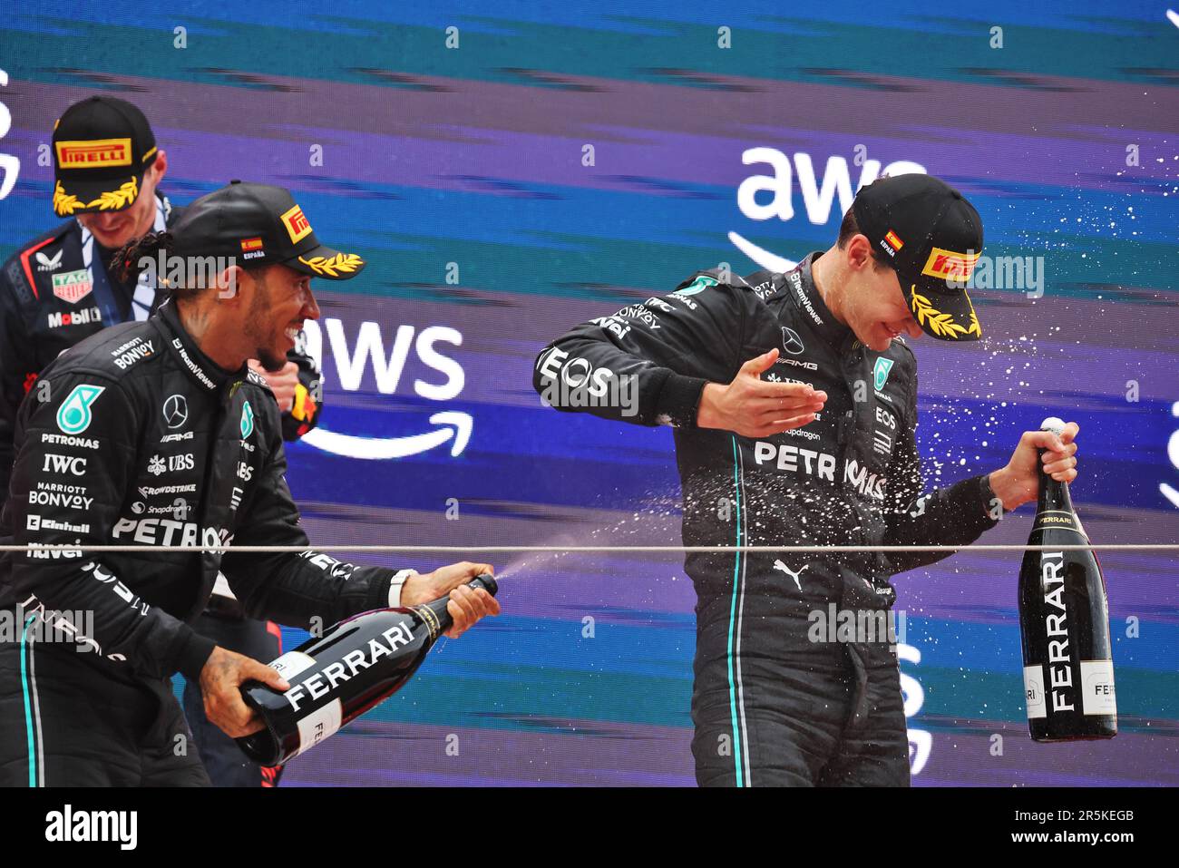 Hamilton russell 2023 podium hi-res stock photography and images - Alamy
