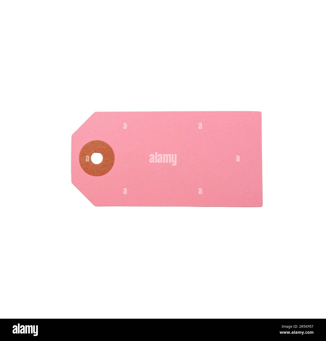 Blank price tag isolated on transparent background. Pastel pink color ...