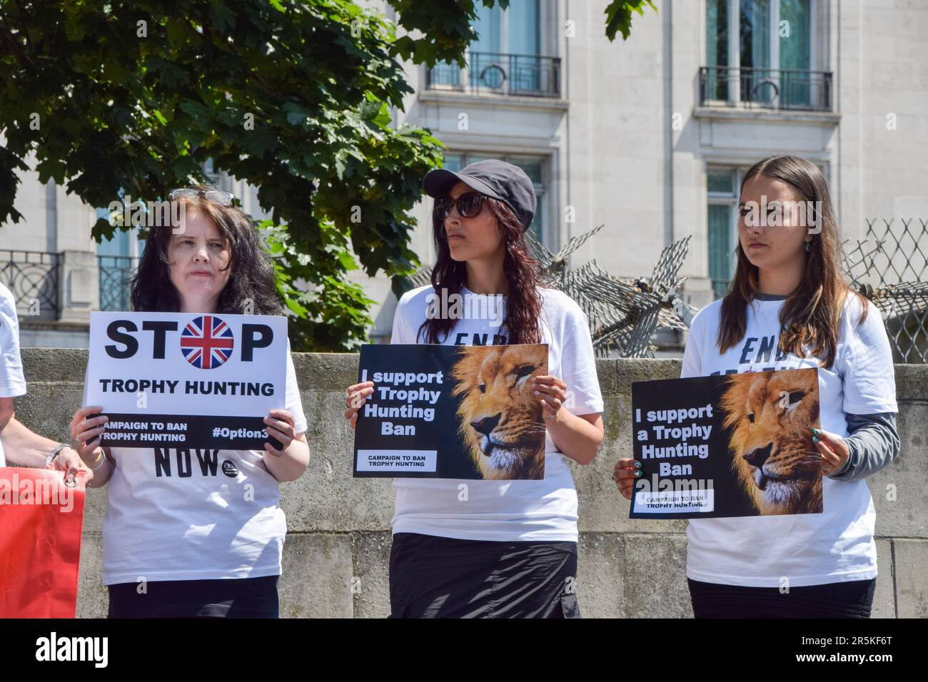 London, England, UK. 4th June, 2023. Activists from the Campaign to Ban ...