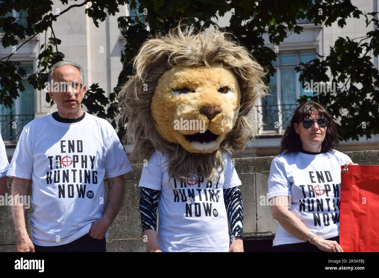 London, England, UK. 4th June, 2023. Activists from the Campaign to Ban ...