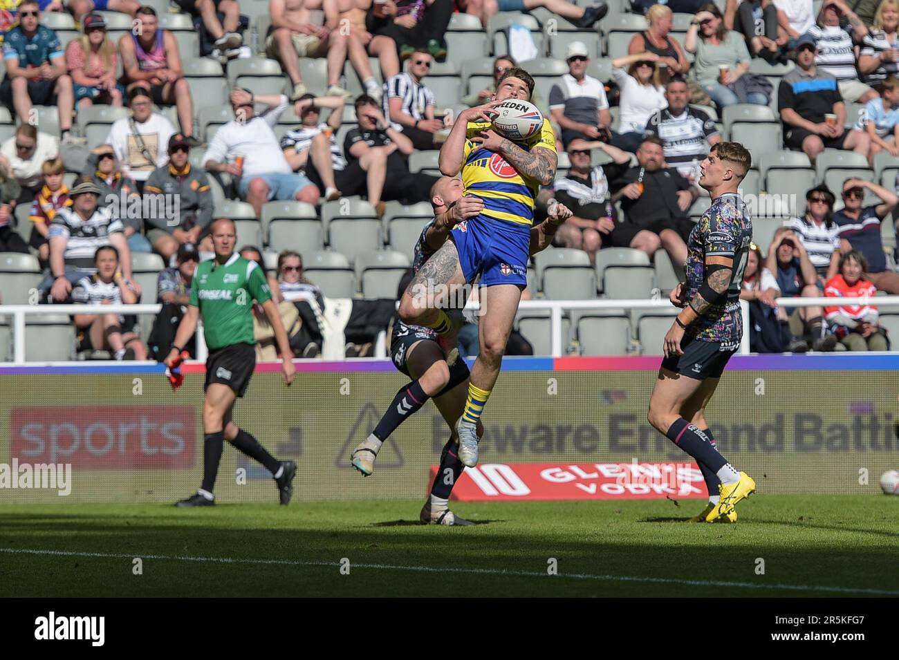 Newcastle, UK. 4th June, 2023. Connor Wrench of Warrington Wolves ...