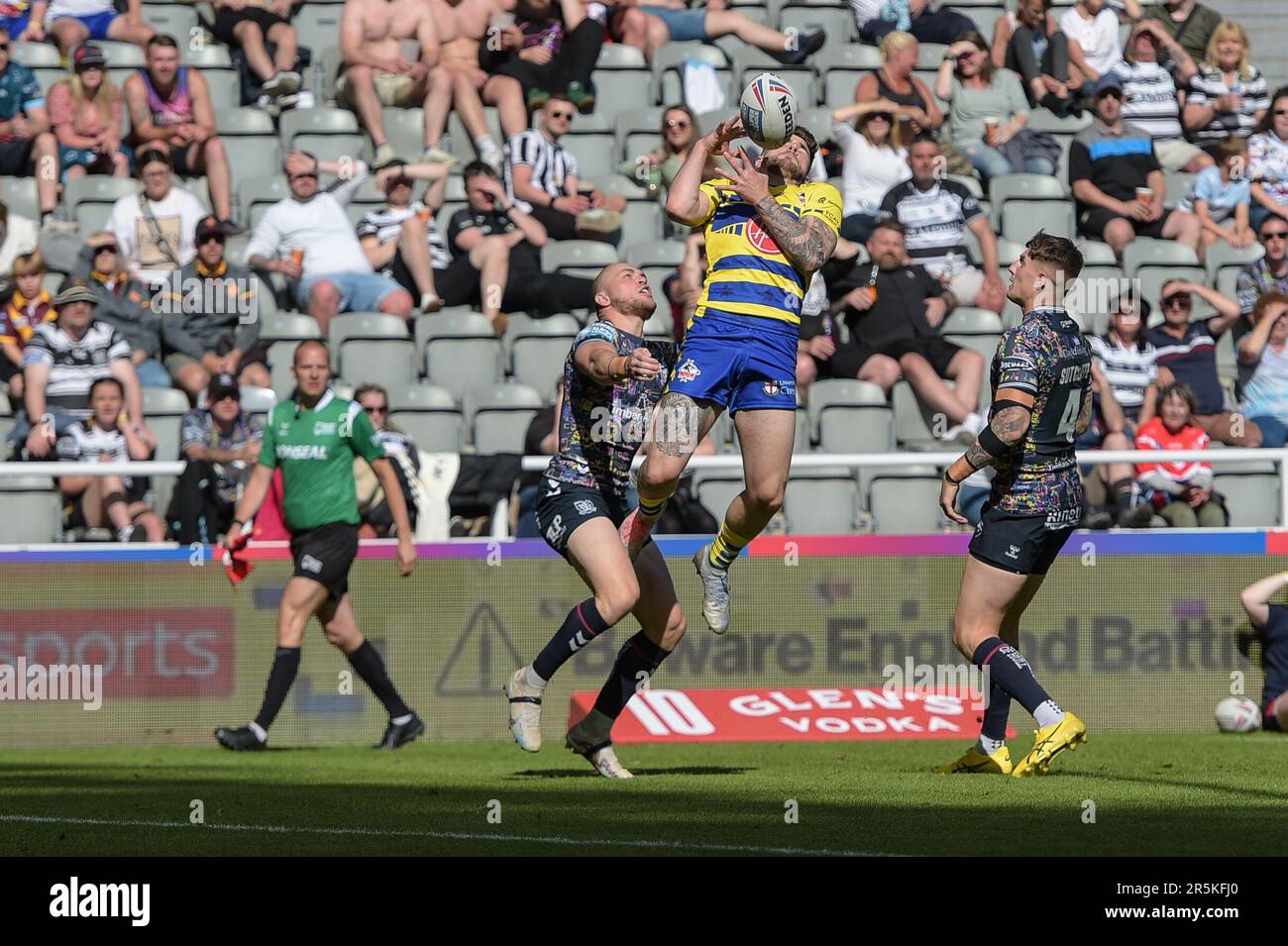 Newcastle, UK. 4th June, 2023. Connor Wrench of Warrington Wolves ...