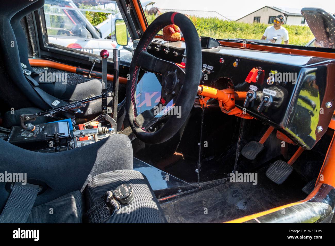 Modified Landrover Defender. Classic car meet at Hanley Farm, Chepstow ...