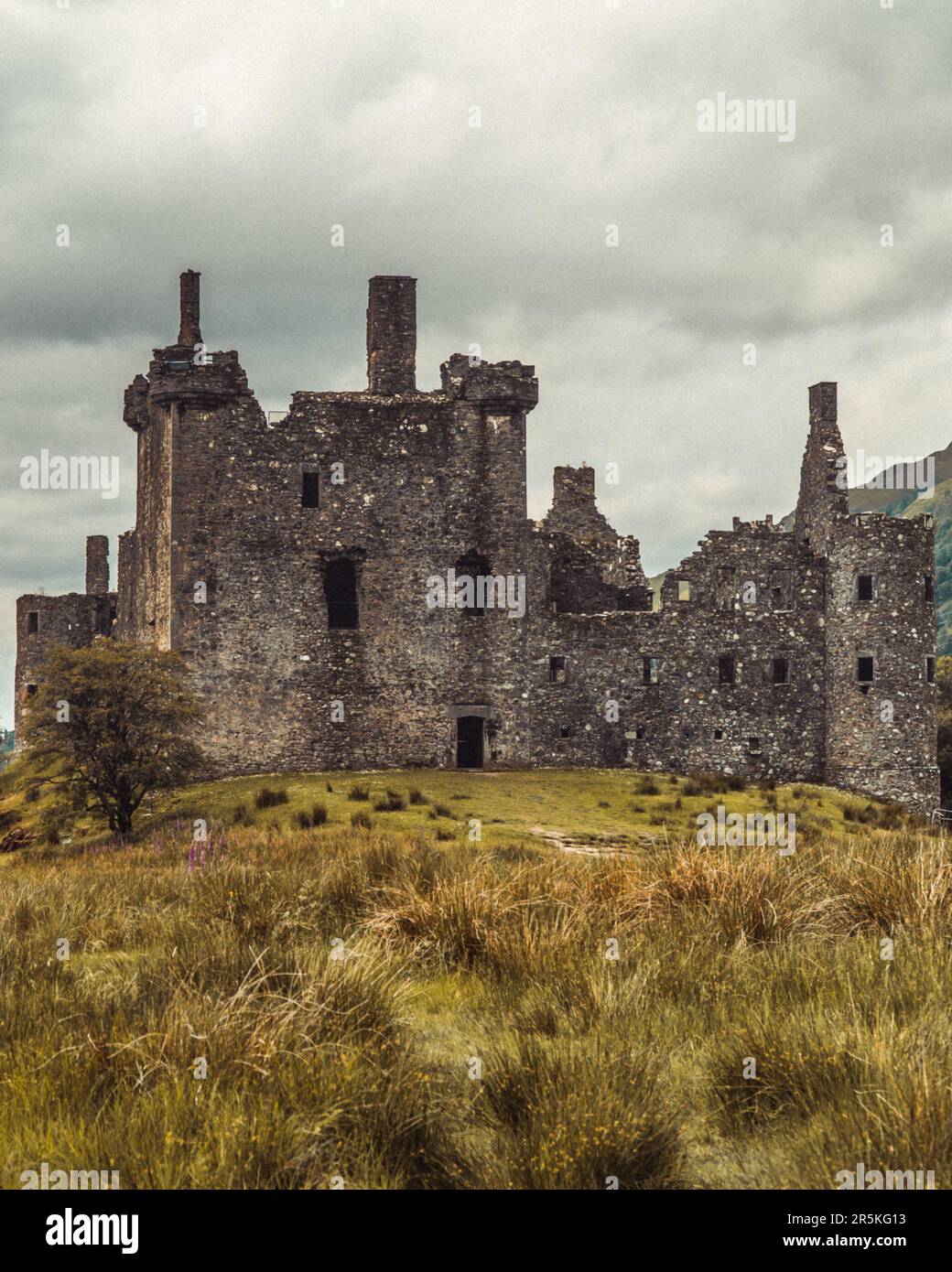 The Castle of Saint-Pierre in Scotland stands proudly, perched atop a ...