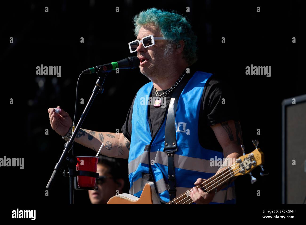 04 June 2023, Rhineland-Palatinate, Nürburg: Singer Mike Burkett ...