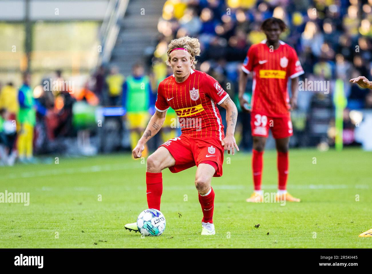 Broendby, Denmark. 29th, May 2023. Mads Bidstrup (18) of FC ...