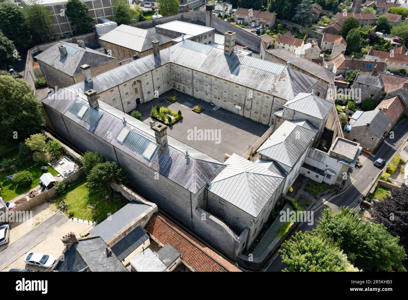 The former victorian gaol of Shepton Mallet. The prison was opened in ...