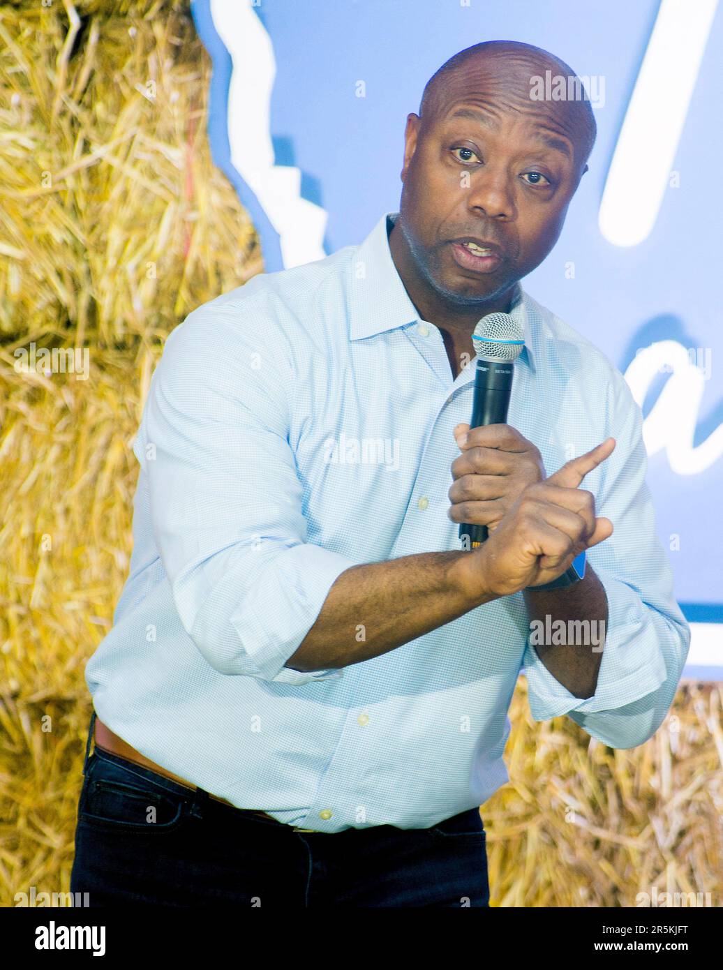 Des Moines, Iowa, USA. 03rd June, 2023. Senator TIM SCOTT speaks at the ...