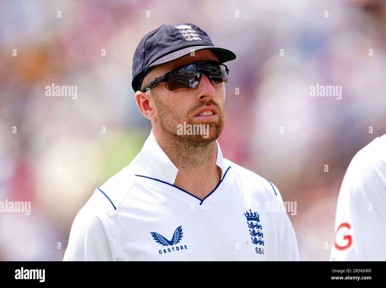 File photo dated 23-06-2022 of England's Jack Leach, who has been ruled ...