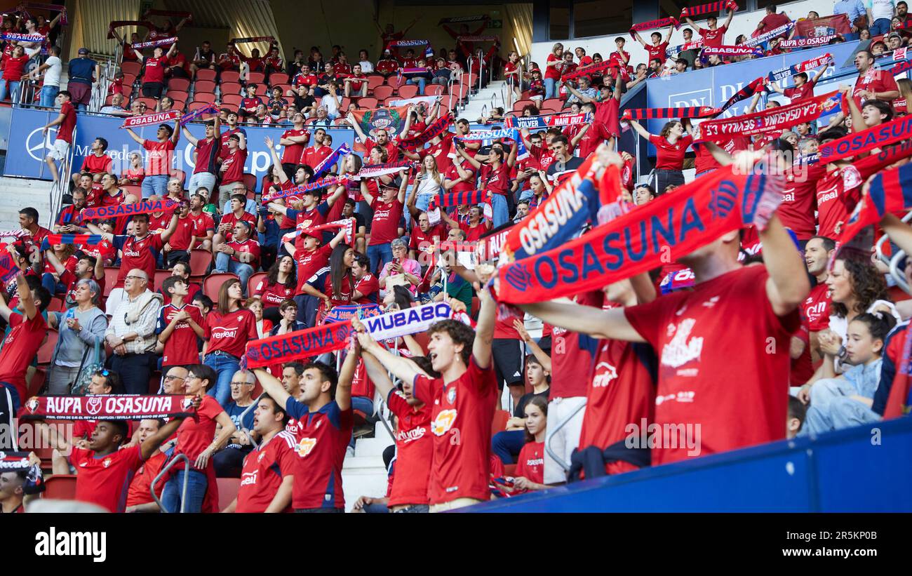 Pamplona, Spain. 4th June 2023. Sports. Football/Soccer.Spectators in ...