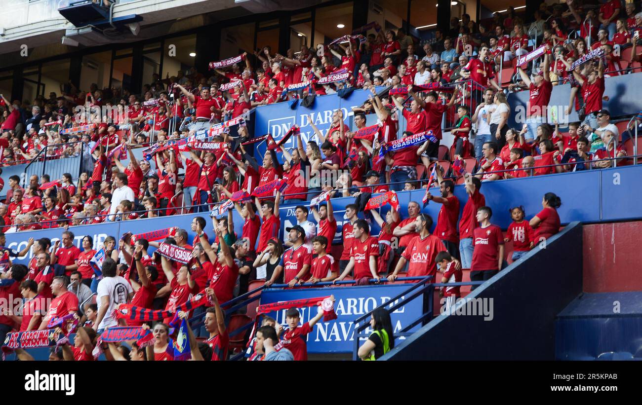 Pamplona, Spain. 4th June 2023. Sports. Football/Soccer.Spectators in ...