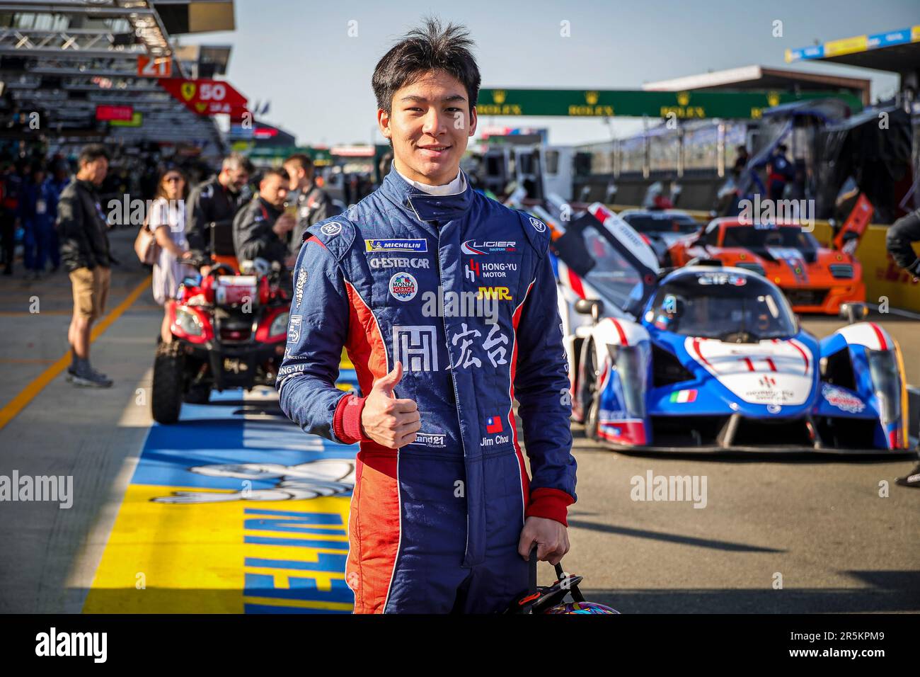 Le Mans, France. 04th June, 2023. CHOU Chun-Ting (twn), Monza Garage, Ligier JS P4, portrait ...