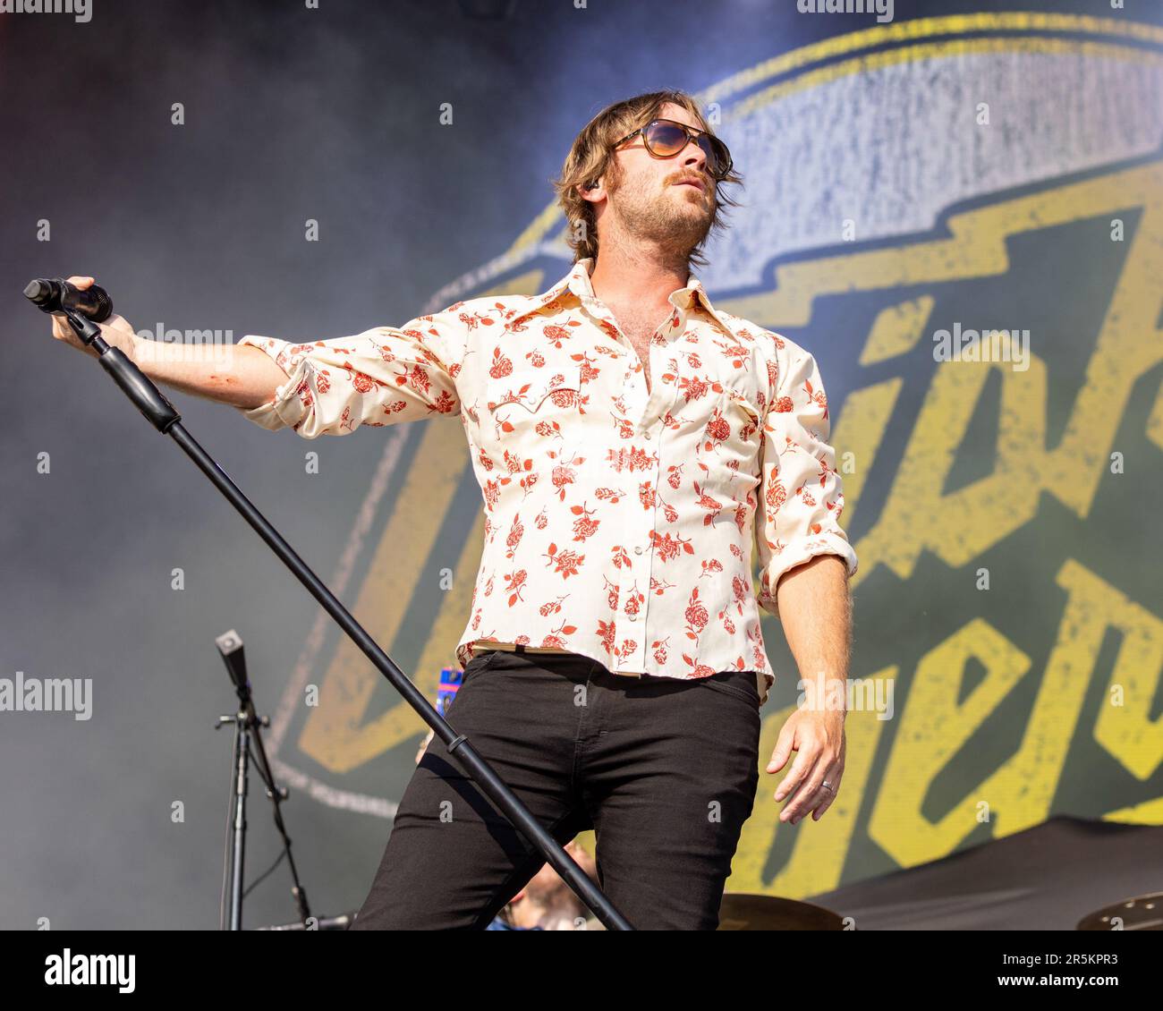Lexington, USA. 03rd June, 2023. Cody Cannon of Whiskey Myers during ...