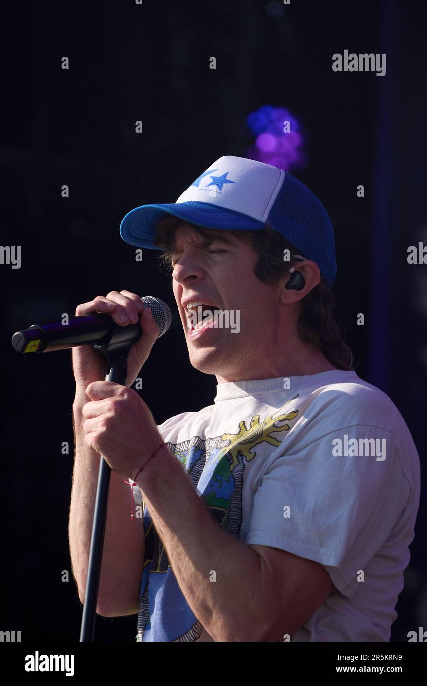 04 June 2023, Rhineland-Palatinate, Nürburg: Singer Brendan Yates ...