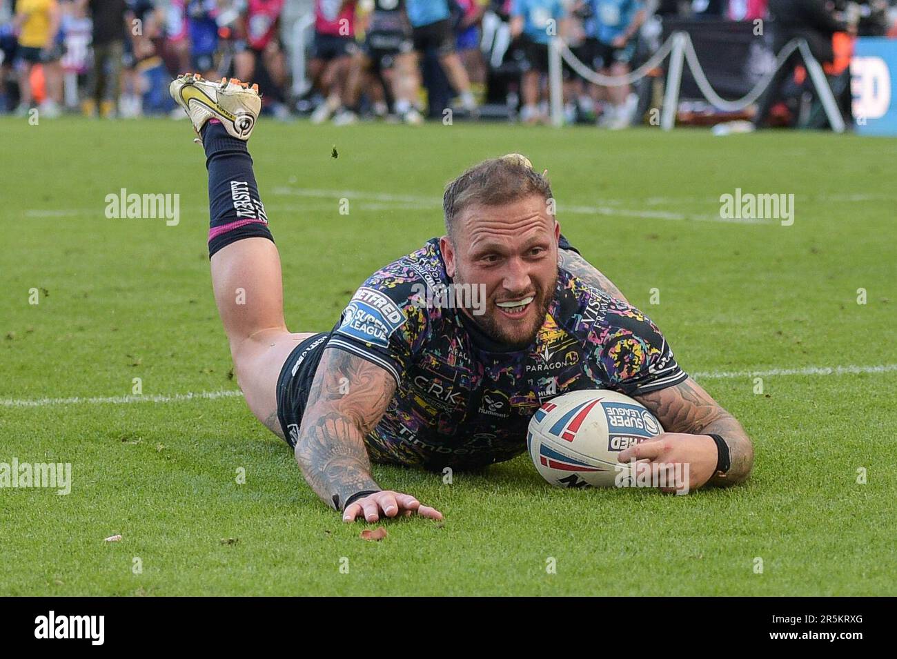 Newcastle, UK. 4th June, 2023. Josh Griffin of Hull FC completes hat ...
