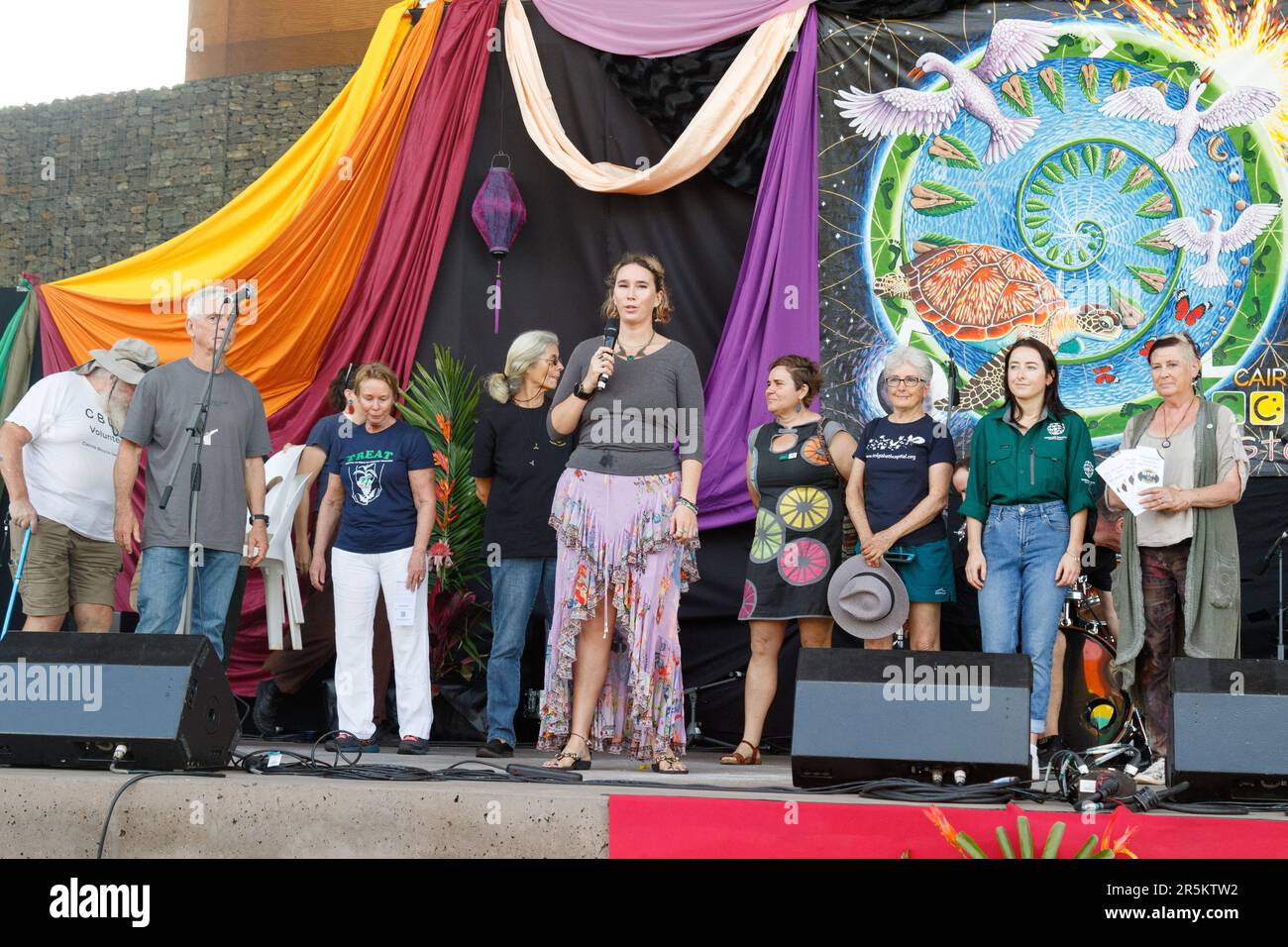 Cairns, Australia. 04th June, 2023. Members of the Bats & Trees Society ...