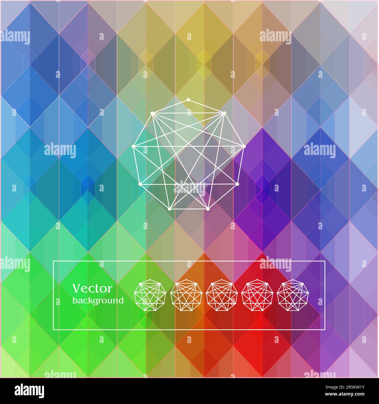 Vector Abstract geometric background. Template brochure design. Blue ...