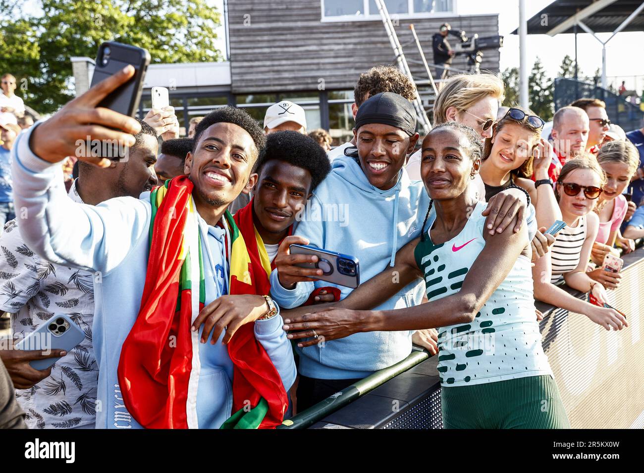 HENGELO - Sifan Hassan in action during the 1500 meters at the 42nd ...