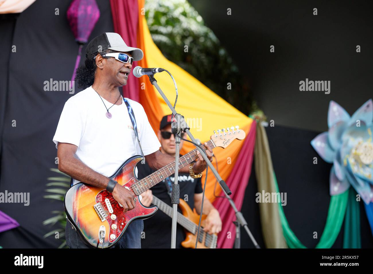 Cairns, Australia. 04th June, 2023. Reggae band Koahlition performs at ...