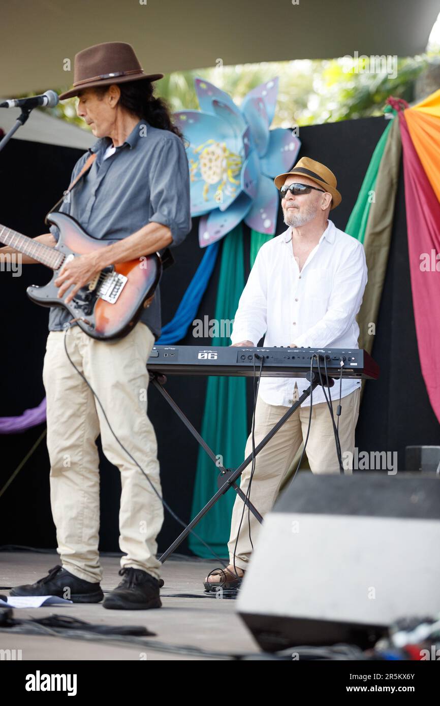 Cairns, Australia. 04th June, 2023. Reggae band Koahlition performs at ...
