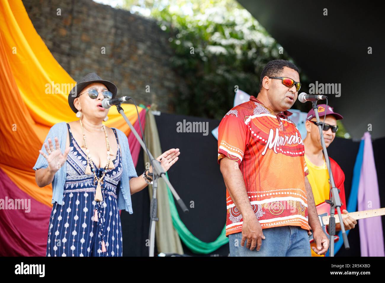 Cairns, Australia. 04th June, 2023. Reggae band Koahlition performs at ...