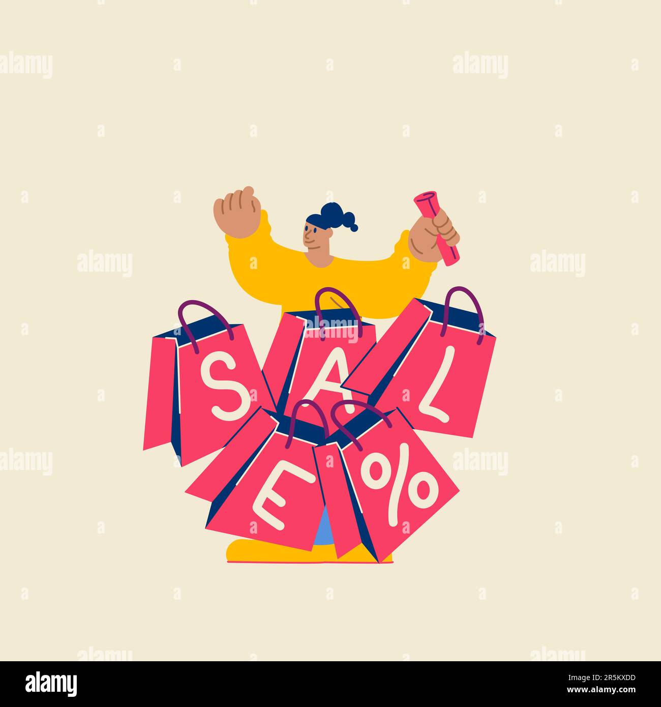 Online shopping and E-commerce concept. Sale, orders, online payment ...