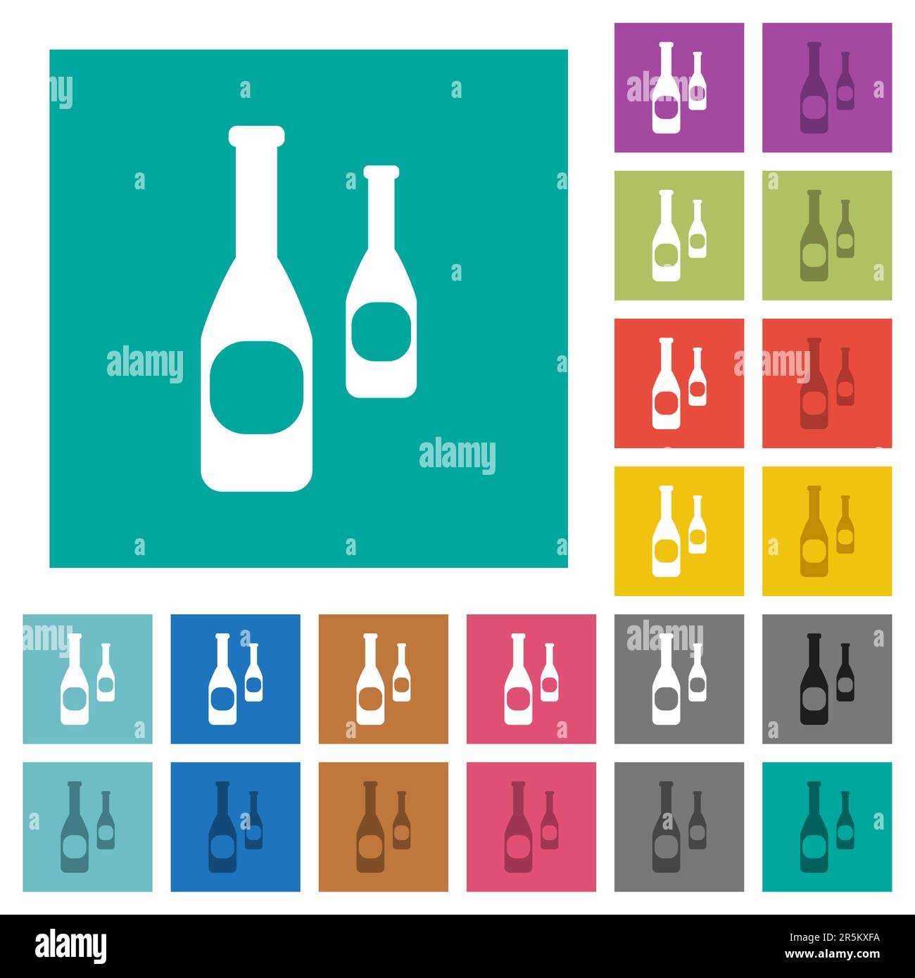 Multi colored bottles Stock Vector Images - Alamy
