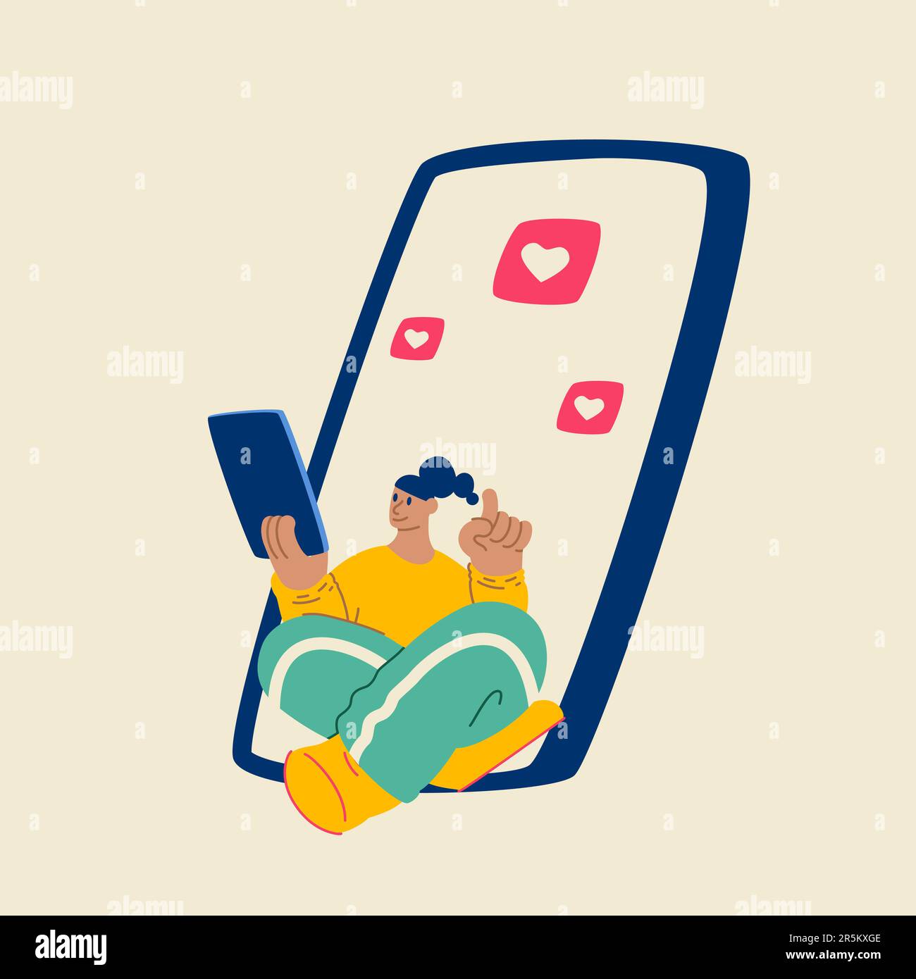 Woman coding on computers Stock Vector Images - Alamy