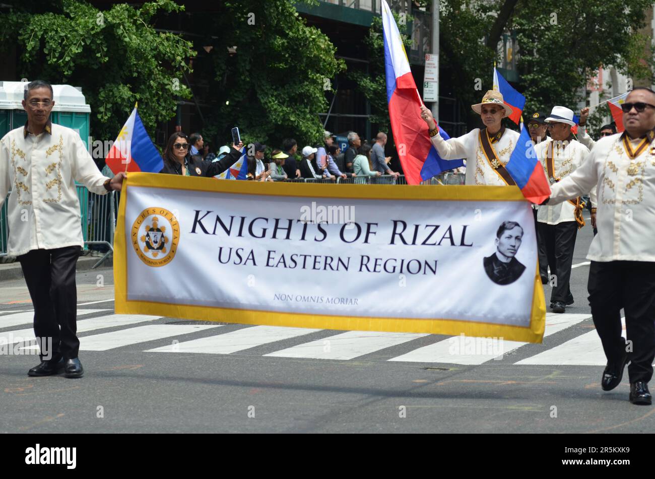 New York City, United States. 4th June, 2023. The Knights of Rizal ...