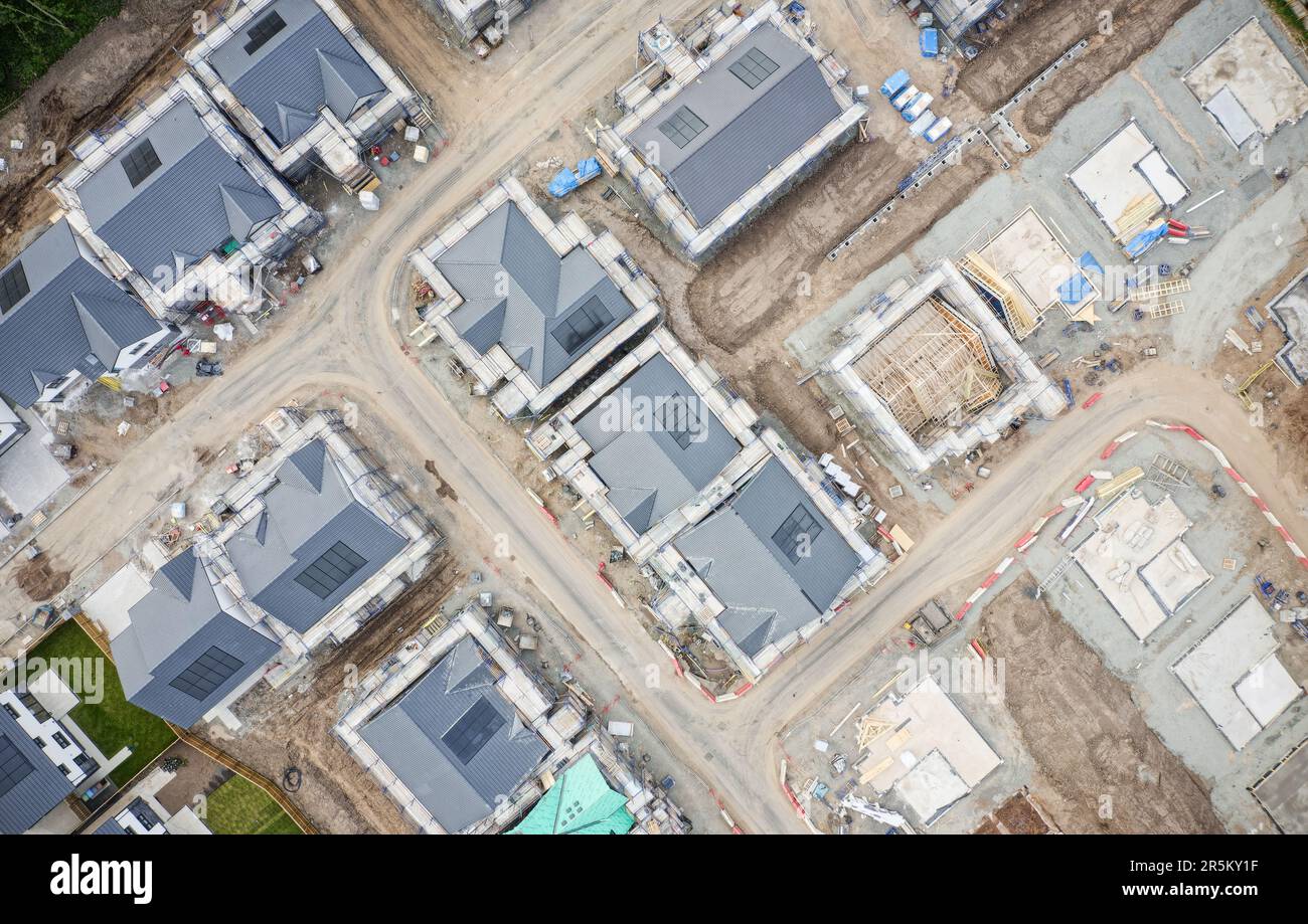 New housing development building houses for increased demand in rural ...