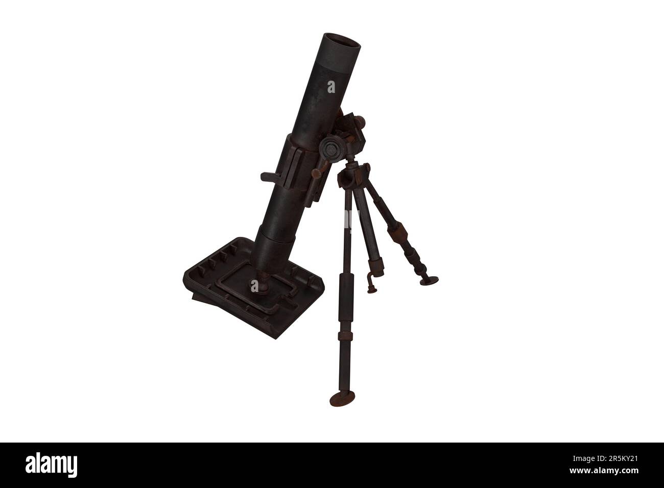 3d rendering mortar weapon, military concept Stock Photo - Alamy