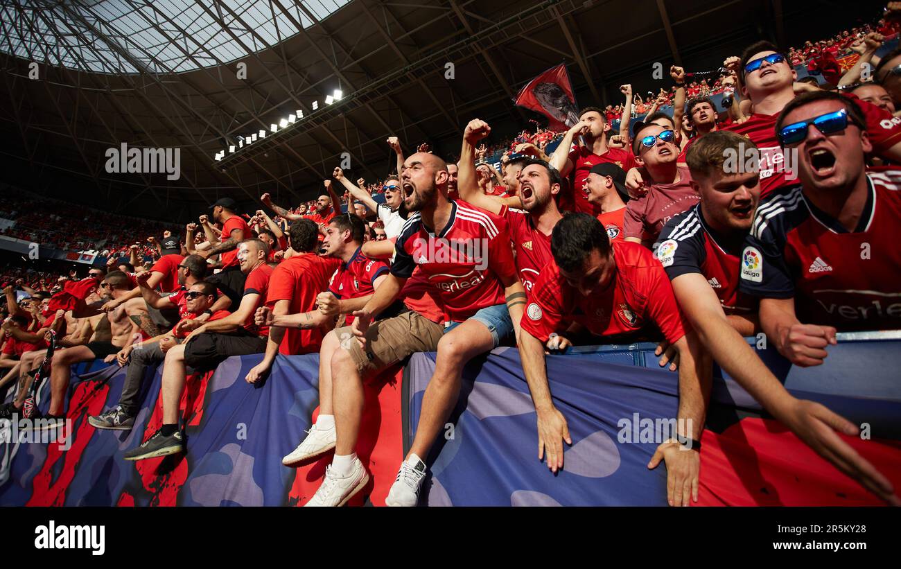 Pamplona, Spain. 4th June 2023. Sports. Football/Soccer.Spectators in ...