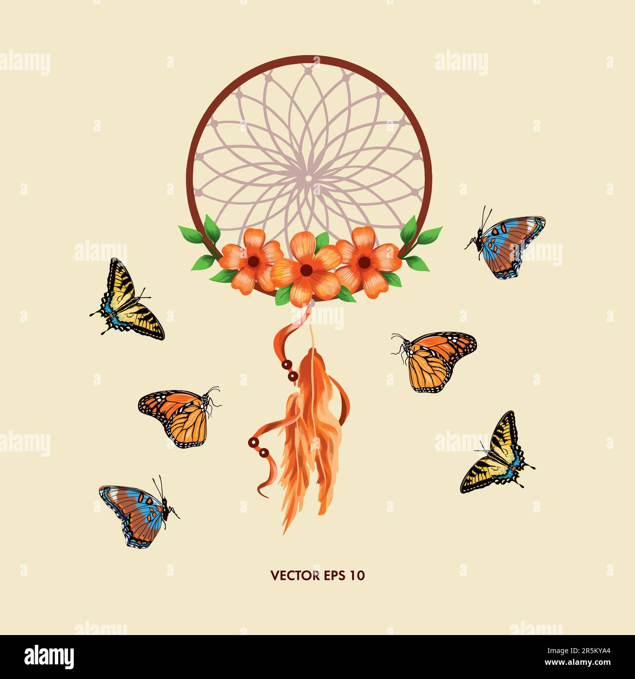Colourful indian butterfly Stock Vector Images - Alamy