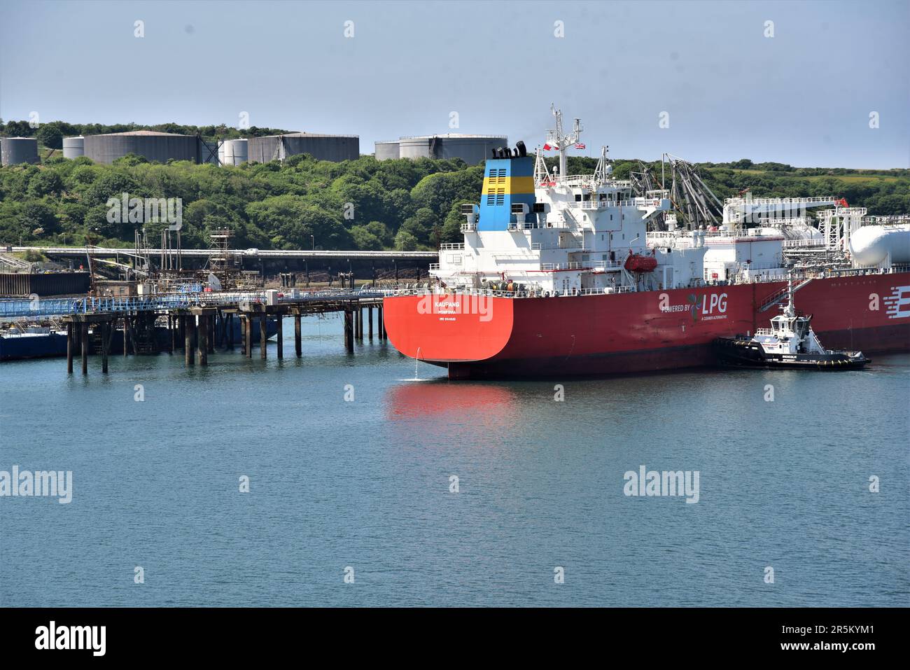 Tankers moored at Milford Haven Waterway. ID. pic 4 tankers L to R ...