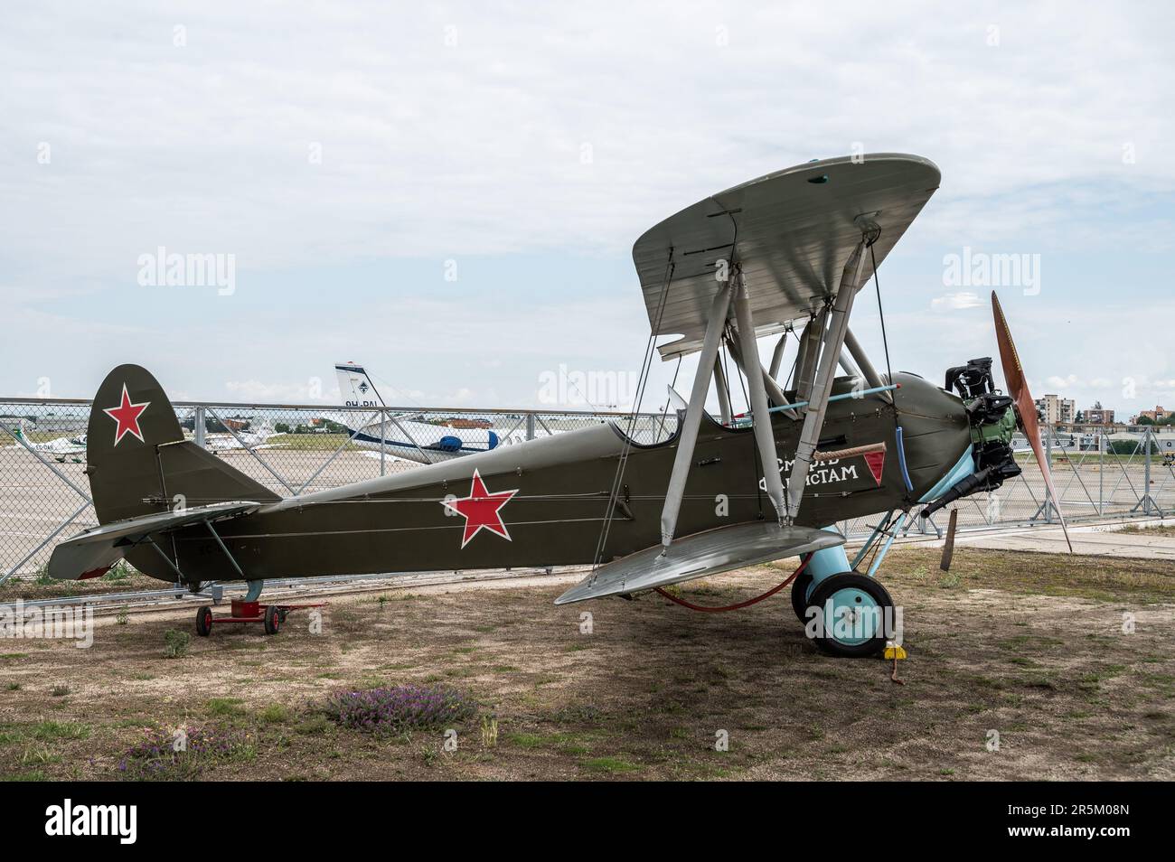 Madrid, Spain. 04th June, 2023. Polikarpov Po-2 airplane of 1928 during ...