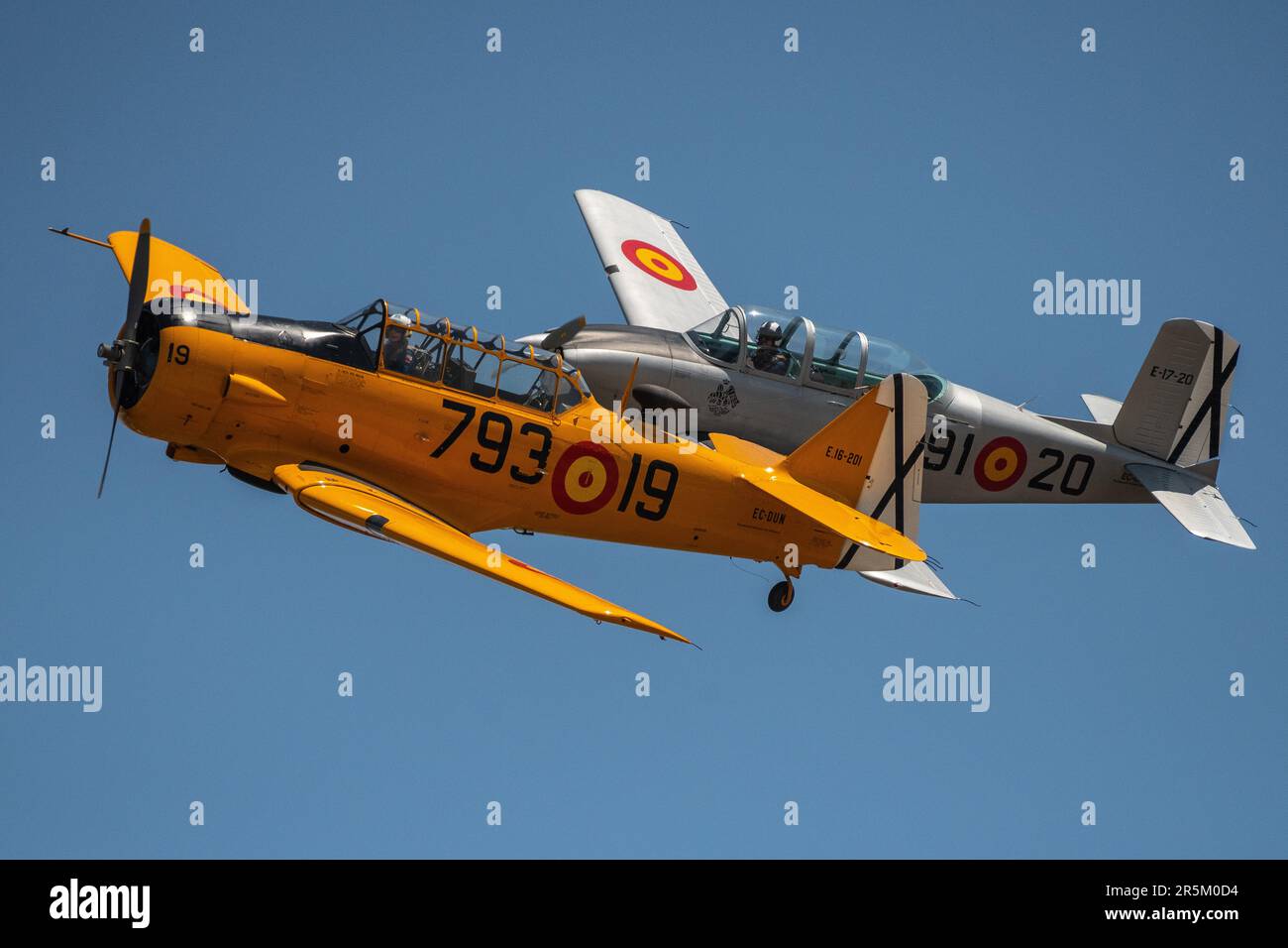 Madrid, Spain. 04th June, 2023. North American T-6 TEXAN airplane of ...