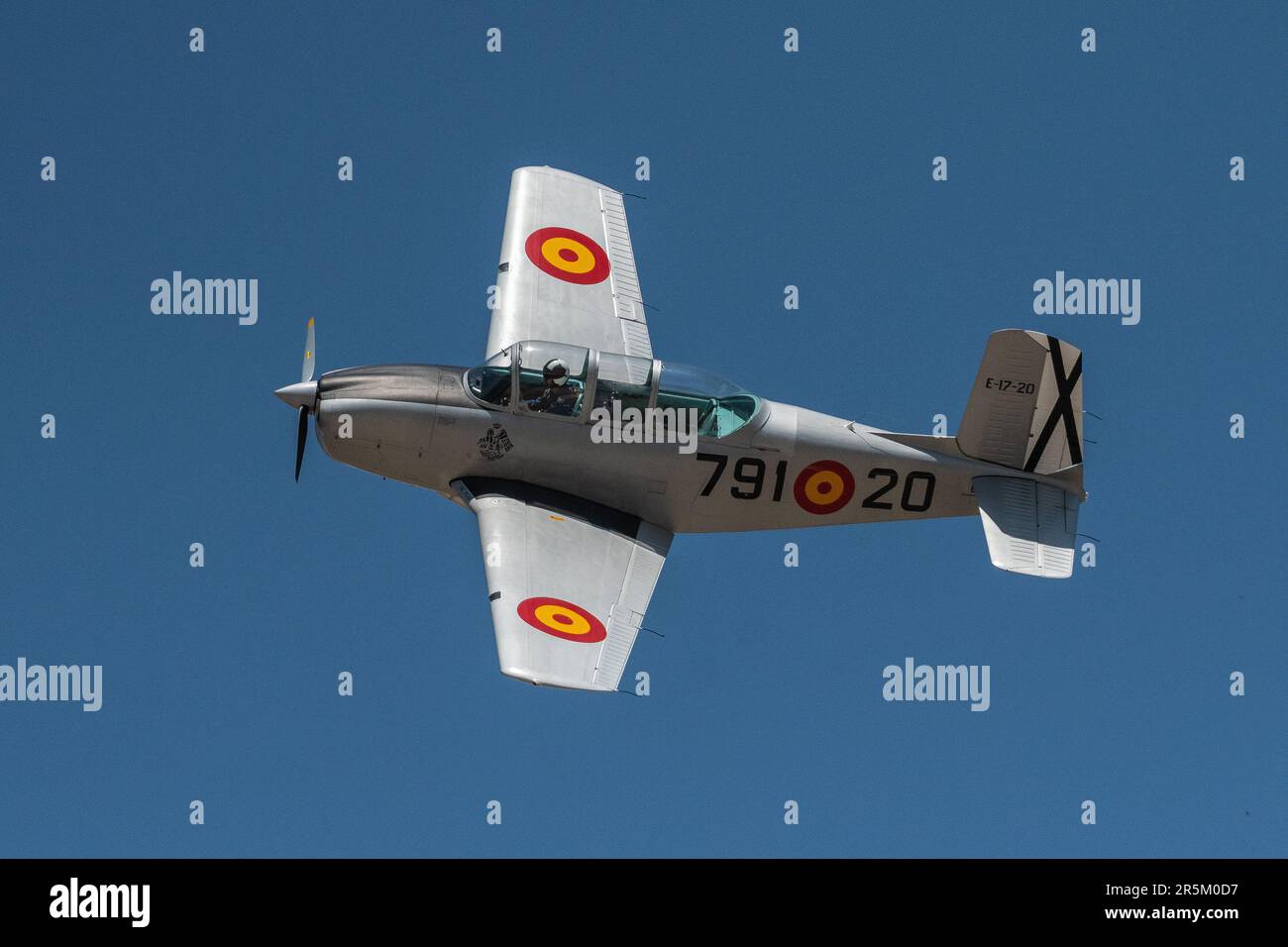 Madrid, Spain. 04th June, 2023. Beechcraft T-34A Mentor airplane of ...