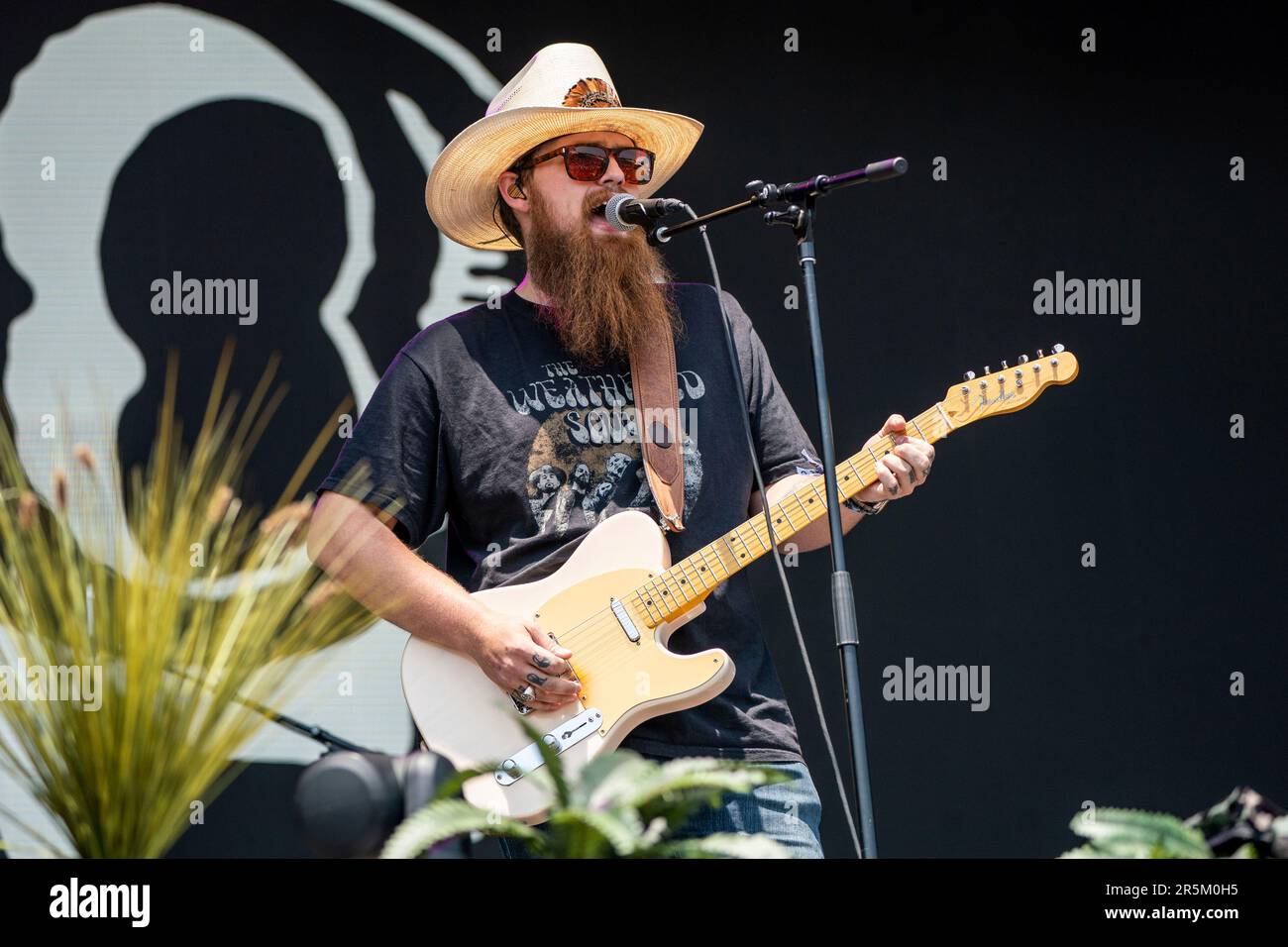Isaac Gibson of 49 Winchester performs at Railbird Music Festival on ...