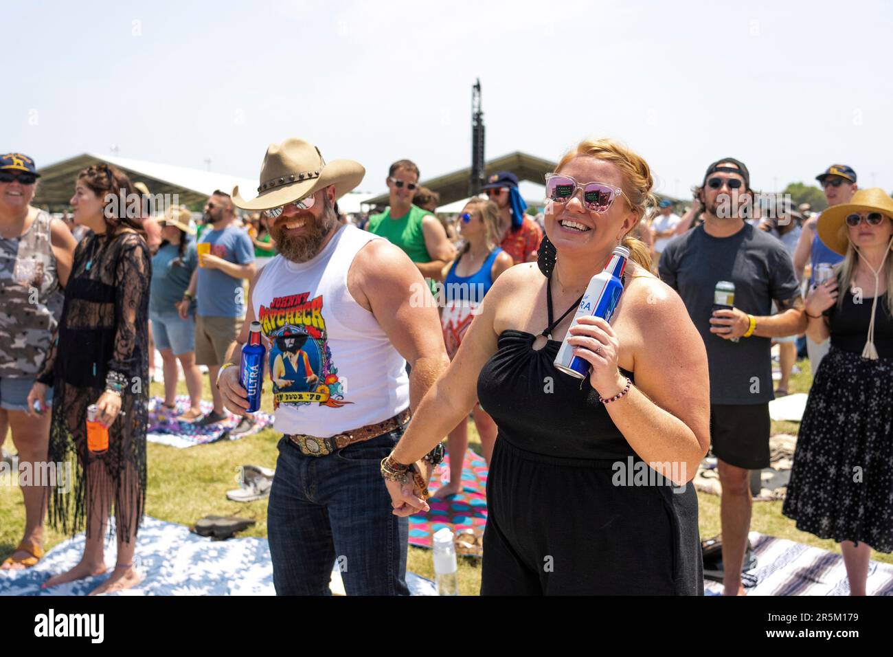 Festivalgoers are seen at Railbird Music Festival on Sunday, June 4 ...