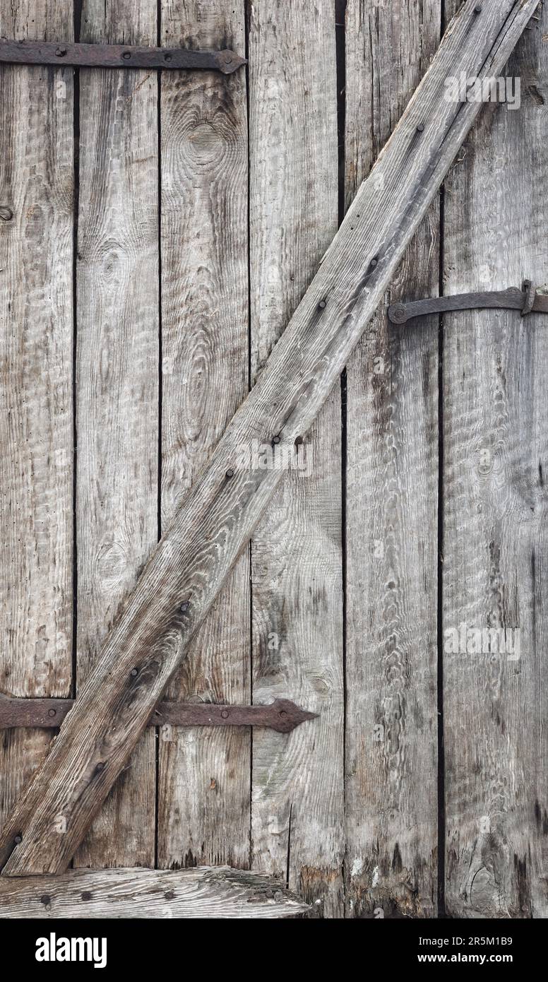 Close up photo of old wooden barn door, background or wallpaper Stock ...