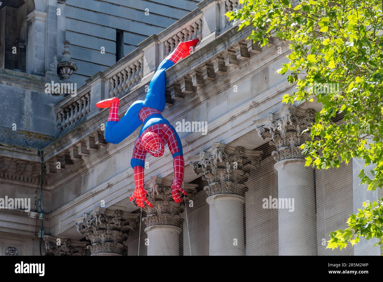 Inflatable spiderman character hi-res stock photography and images - Alamy
