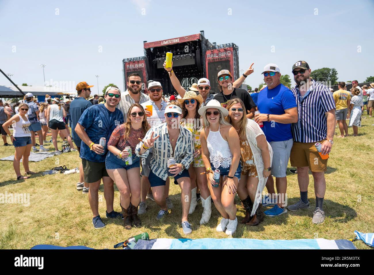 Festivalgoers are seen at Railbird Music Festival on Sunday, June 4 ...