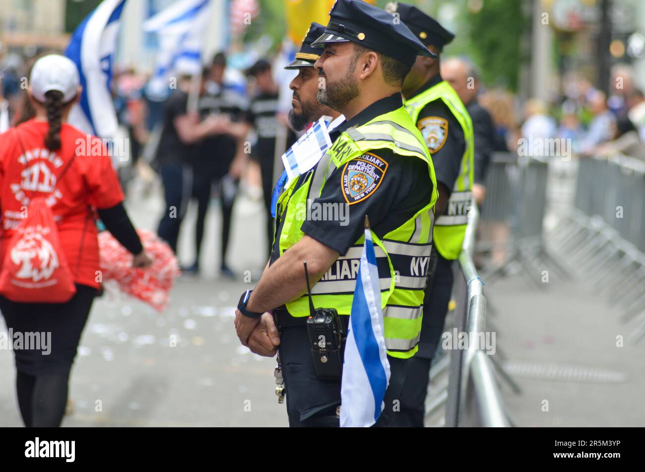 New York City, United States. 4th June, 2023. NYPD officers are seen ...