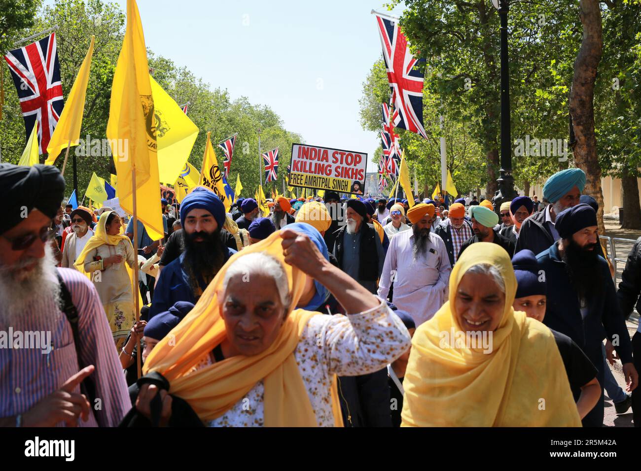 London, UK. 04 June 2023. The UK Sikh nation mark the 39th anniversary ...