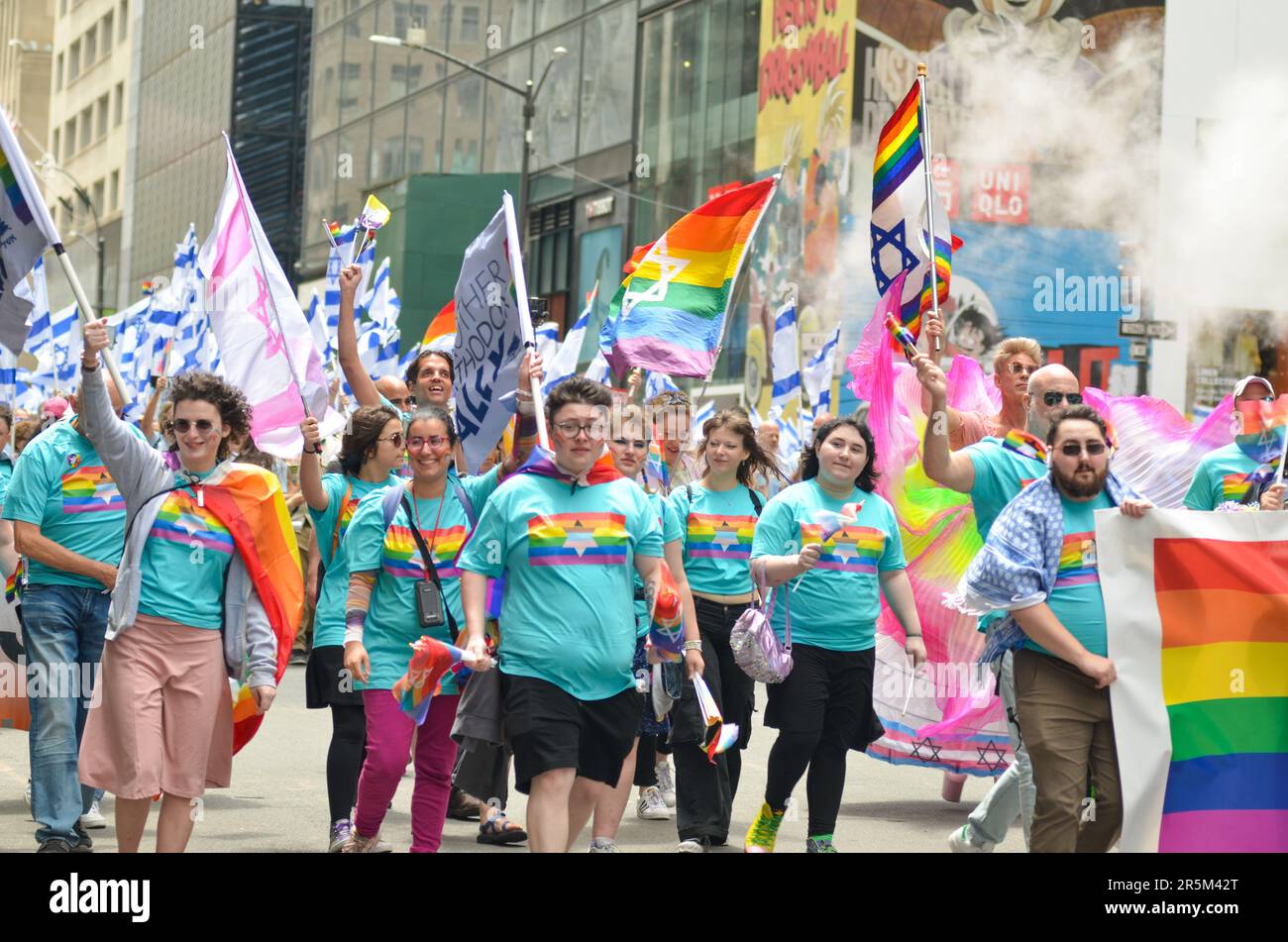 New York City, United States. 4th June, 2023. LGBTQ community marches ...