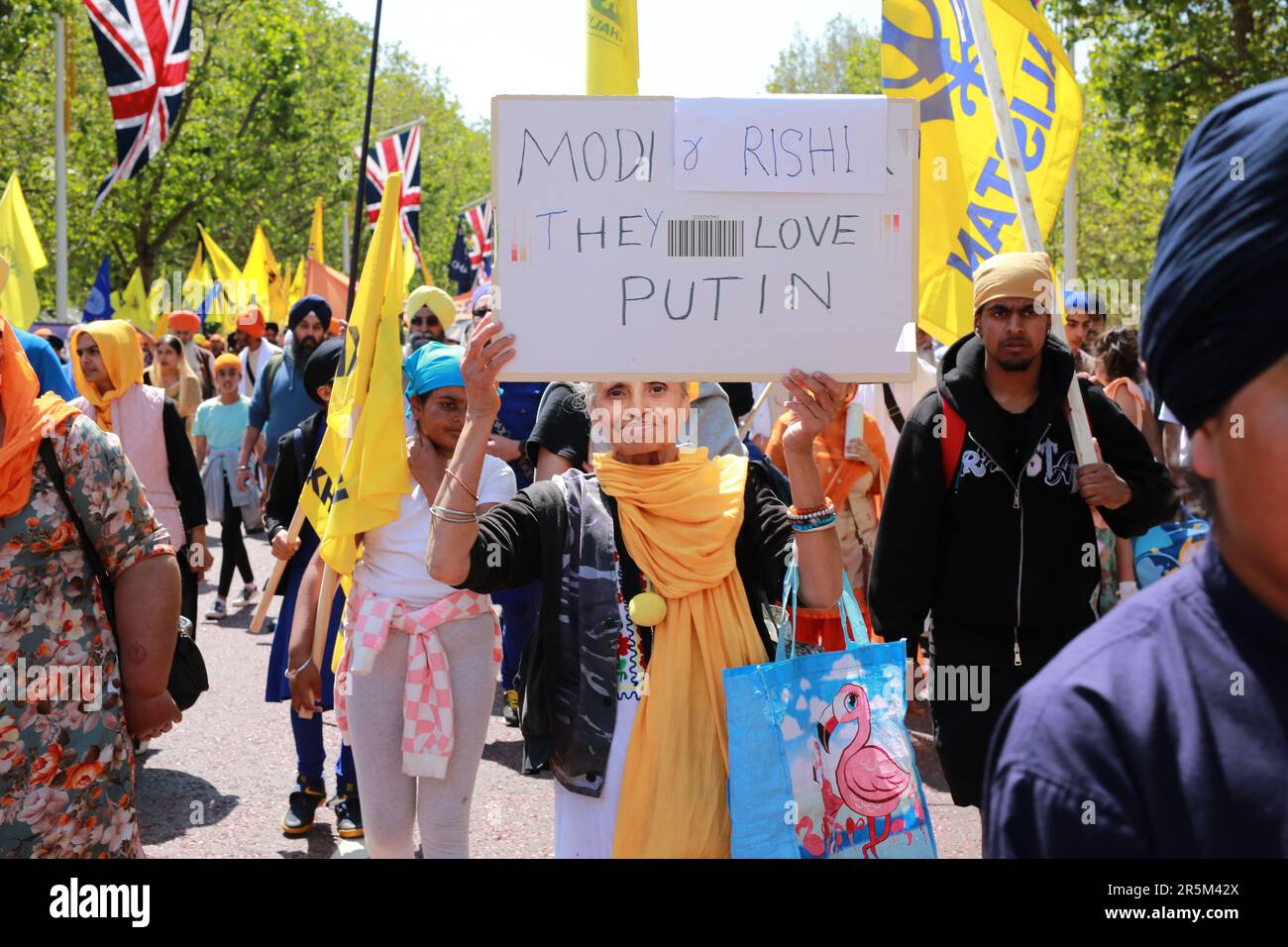 London, UK. 04 June 2023. The UK Sikh nation mark the 39th anniversary ...