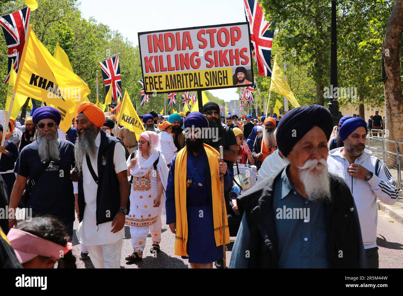 London, UK. 04 June 2023. The UK Sikh nation mark the 39th anniversary ...