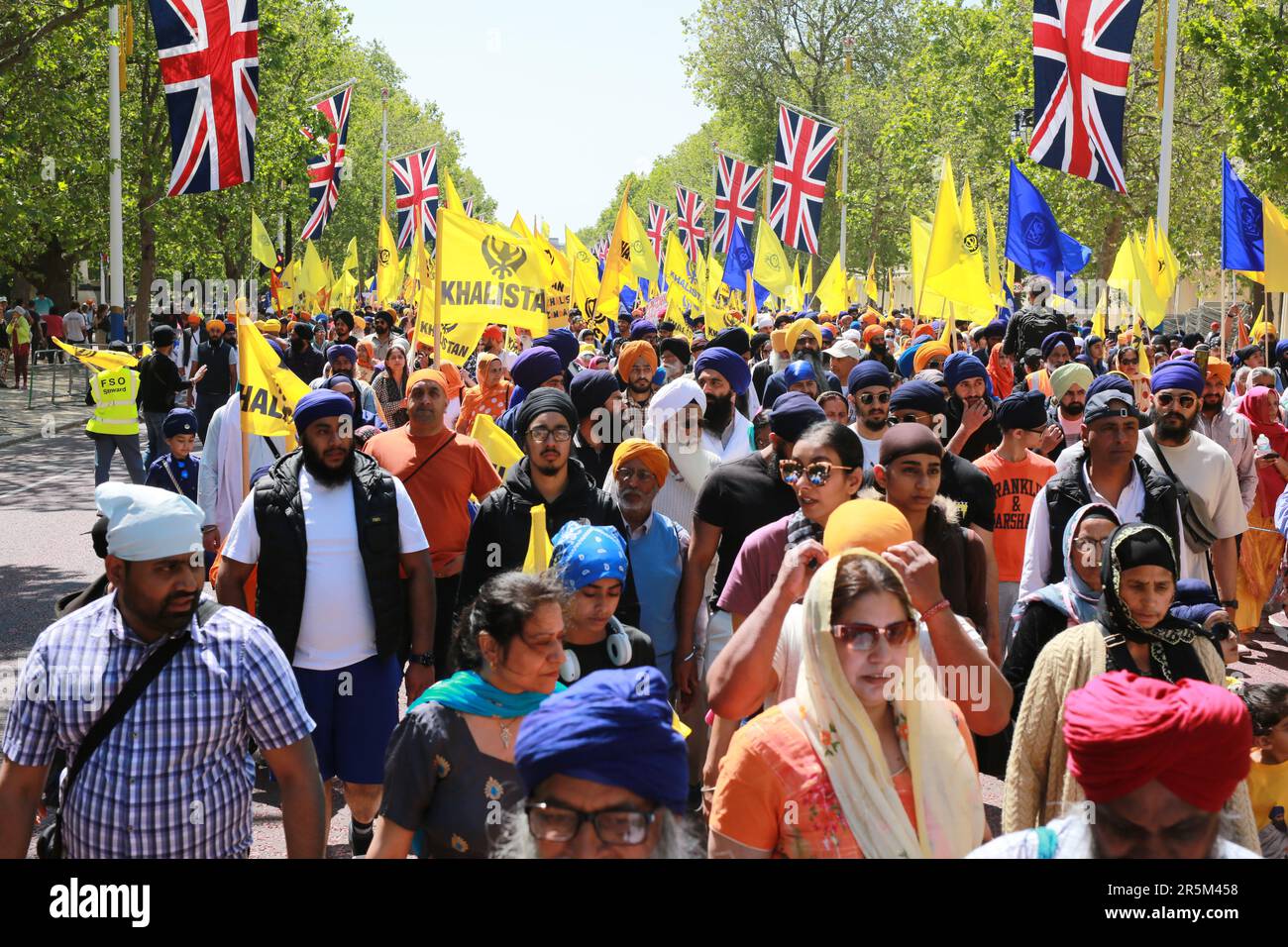 London, UK. 04 June 2023. The UK Sikh nation mark the 39th anniversary ...